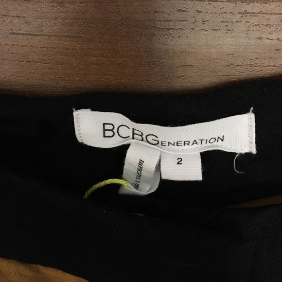 BCBGeneration | Shorts | Bcbg Mustard And Black Shorts | Poshmark